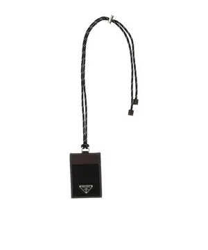 Prada Speedrock Triangle-logo Card Holder - Black