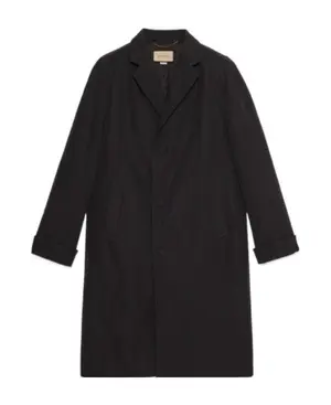 Gucci Long Sleeved Single Breasted Poplin Coat