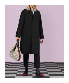 Gucci Long Sleeved Single Breasted Poplin Coat