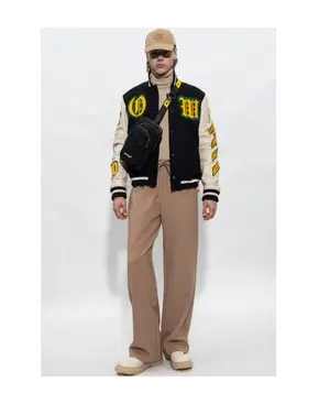 Off-White Ribbed High Neck Long Sleeve Jumper - Nude