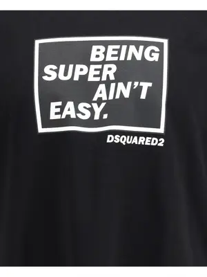 Dsquared2 Slogan Printed Crewneck T-shirt