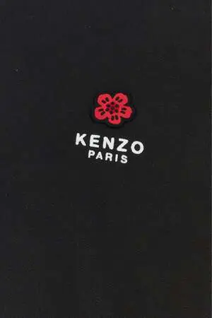 Kenzo Embroidered Logo Hooded Sweatshirt - Black