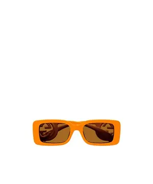 Gucci Rectangle Frame Sunglasses - Brown