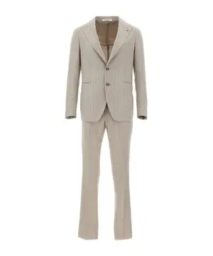 Tagliatore Pinstriped Two-piece Suit - Nude