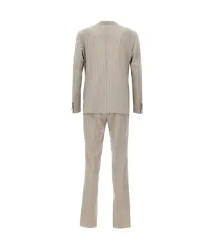 Tagliatore Pinstriped Two-piece Suit - Nude