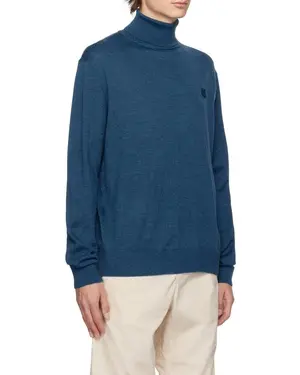 Maison Kitsuné Fox Head Patch Wool Turtleneck Sweater