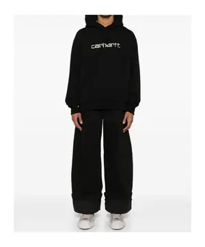 Junya Watanabe X Carhartt Hoodie With Logo Print - Black