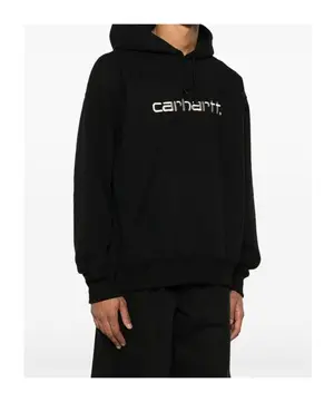 Junya Watanabe X Carhartt Hoodie With Logo Print - Black