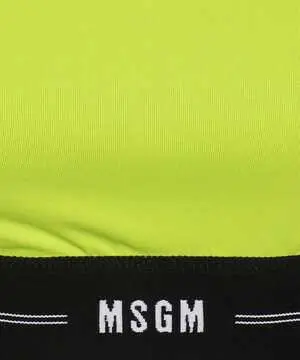 MSGM Logo Band Cutout Performance Top