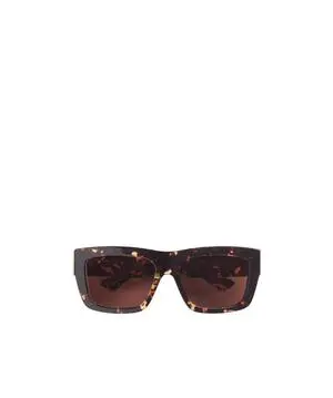 Bottega Veneta Square Frame Sunglasses - Black