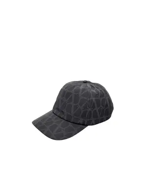 Valentino Garavani Toile Iconographe Baseball Cap - Black