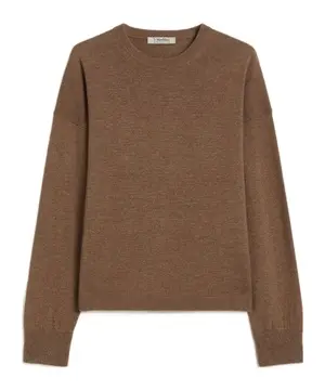 Max Mara S Max Mara Nebbie Crewneck Knitted Jumper Mud