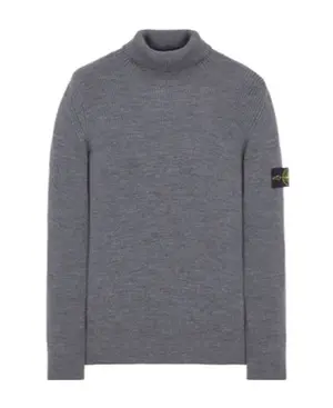 Stone Island Compass Patch Roll Neck Jumper