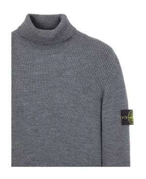 Stone Island Compass Patch Roll Neck Jumper