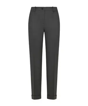 P.a.r.o.s.h Tailored Virgin Wool-blend Trousers - Black