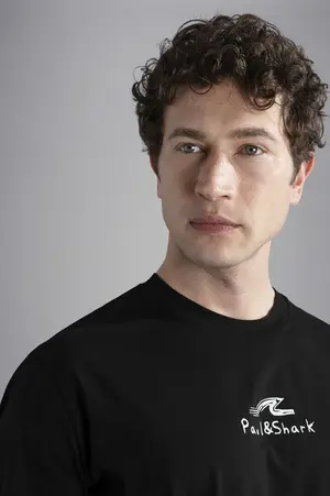 PAUL  SHARK Paul Shark Shark Printed Crewneck T-shirt