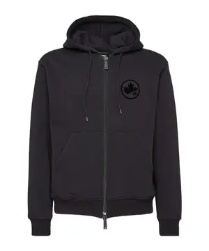 Dsquared2 Maple Leaf Cool Fit Zipped Hoodie