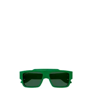 Gucci Rectangular Frame Sunglasses - Green