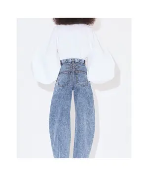 Alaïa Poplin Balloon Sleeve Shirt
