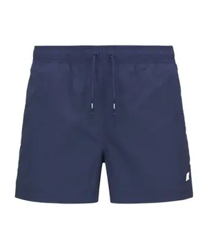 K-WAY Logo Patch Swim Shorts - Blue