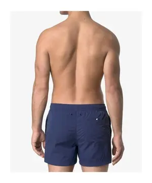 K-WAY Logo Patch Swim Shorts - Blue