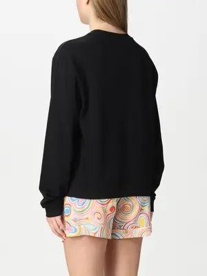 Moschino Print Cotton Blend Sweatshirt - Black