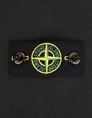 Stone Island Long Sleeve Hoodie - Black