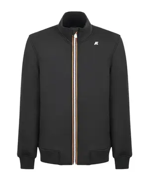 K-WAY Neoprene Zip Sweatshirt - Black