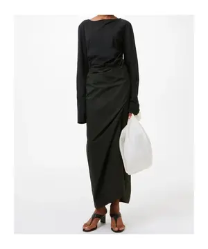 Our Legacy Twisted Wrap Dress - Black