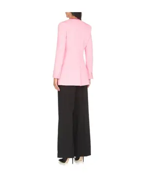MSGM Single-breasted Jacket With Pointed Lapel