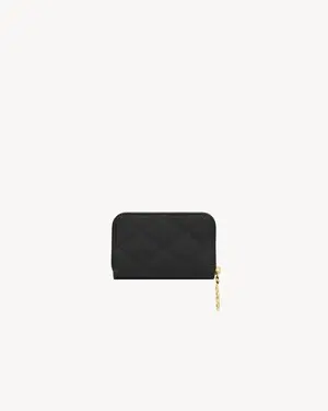 Saint Laurent Cassandre Bijou Change Purse - Black