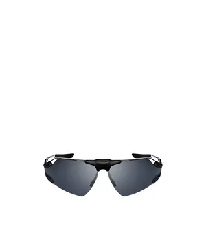 Nike Zeus Edge Polarized Rectangle Frame Sunglasses - Matte Black Anodization