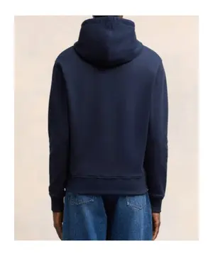 AMI Paris De Coeur Zipped Hoodie - Night Blue