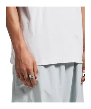 Balenciaga Melrose Signet Ring - Ancient Silver