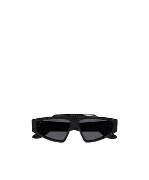 Gucci Geometric Frame Sunglasses - Black