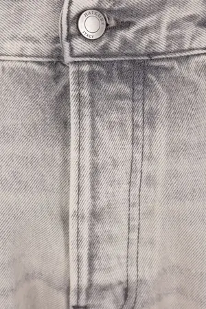 HAIKURE Acid Wash Straight Leg Jeans
