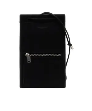 Saint Laurent Zip Detailed Card Holder - Black
