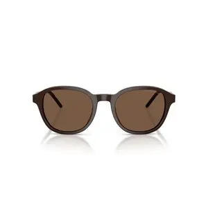 Emporio Armani Round Frame Sunglasses - Brown