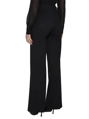 P.a.r.o.s.h High-waisted Palazzo Trousers - Black