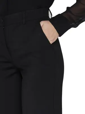 P.a.r.o.s.h High-waisted Palazzo Trousers - Black