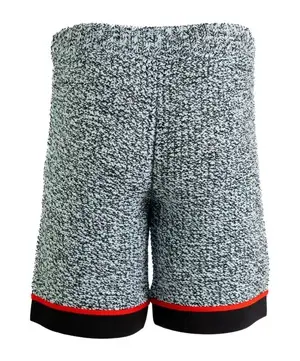 Casablanca Textured Knit Shorts With Logo Patch