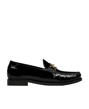 Saint Laurent Le Loafer Penny Slippers - Black