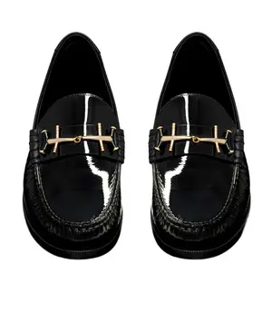 Saint Laurent Le Loafer Penny Slippers - Black