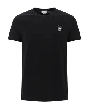 Alexander McQueen T-shirt With Round Neck And Short Sleeves