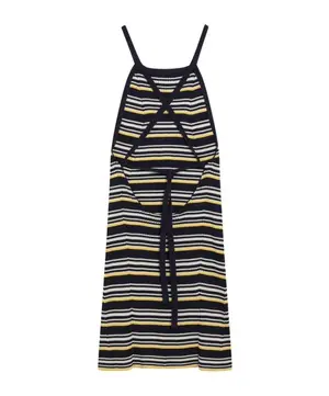 Miu Miu Striped Mini Dress - Blue