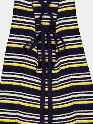 Miu Miu Striped Mini Dress - Blue