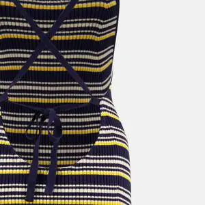 Miu Miu Striped Mini Dress - Blue