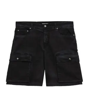 BARROW Knee-length Cargo Shorts - Black