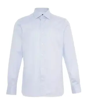 Zegna Lapel Long-sleeved Shirt - White