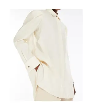 Max Mara Faraday Puff-sleeved Shirt - Wool White